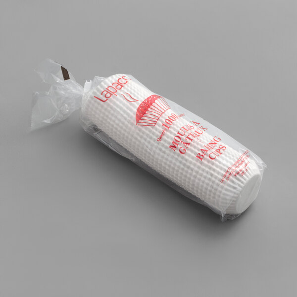 White Fluted Mini Baking / Candy Cup 1 3/4" x 3/8" - 10000/Case