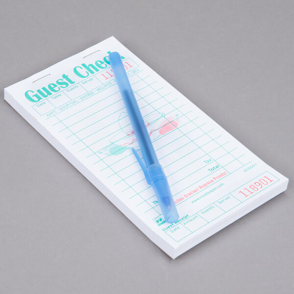 Royal Paper GC503-1 Mexican Themed 1 Part White Guest Check with ...