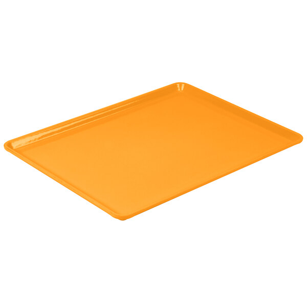 Cambro 1216D504 12" x 16" Mustard Dietary Tray - 12/Case