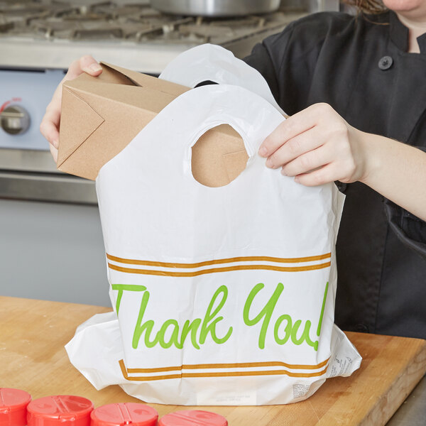 Plastic "Thank You" Take Out Bag (500/Box)
