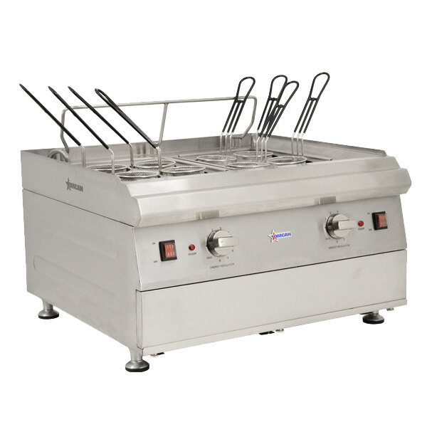 Countertop Double Tank Electric Pasta Cooker - 240V, 7200W