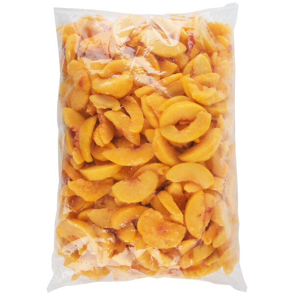 5 lb. IQF Sliced Peaches - 2/Case