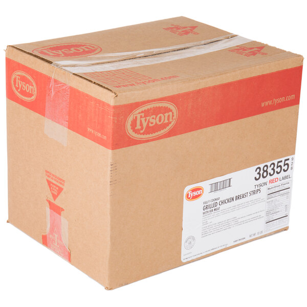 Tyson Red Label 5 lb. Bag of Fully Cooked Grilled Chicken Breast Strips ...