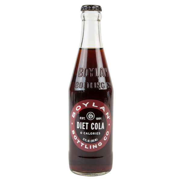 Boylan Bottling Co. Diet Cane Cola 12 fl. oz. - 24/Case