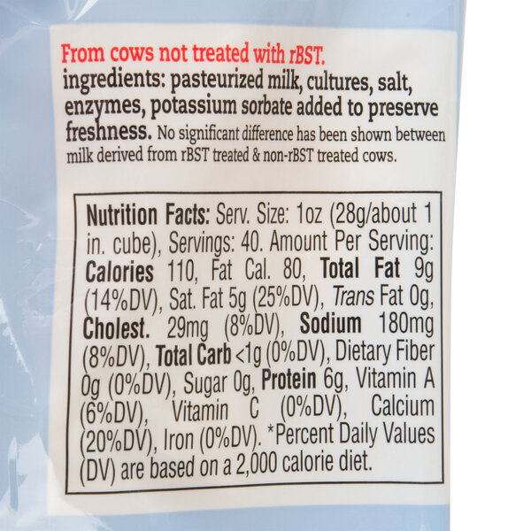 Yancey's Fancy 2.5 lb. Bag Fresh Cheese Curds - 4/Case