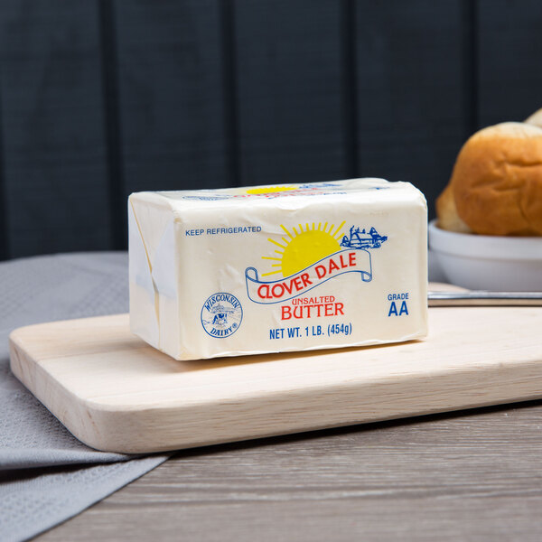 Unsalted Grade AA Butter Solid - 1 lb. Sticks (36/Case)
