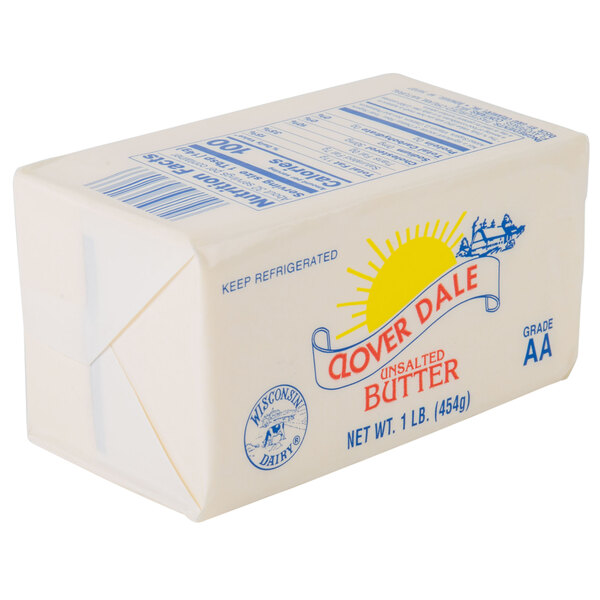 Unsalted Grade AA Butter Solid - 1 lb. Sticks (36/Case)