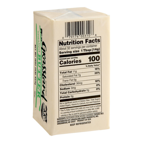 Unsalted Grade AA Butter Solid - 1 lb. Sticks (36/Case)