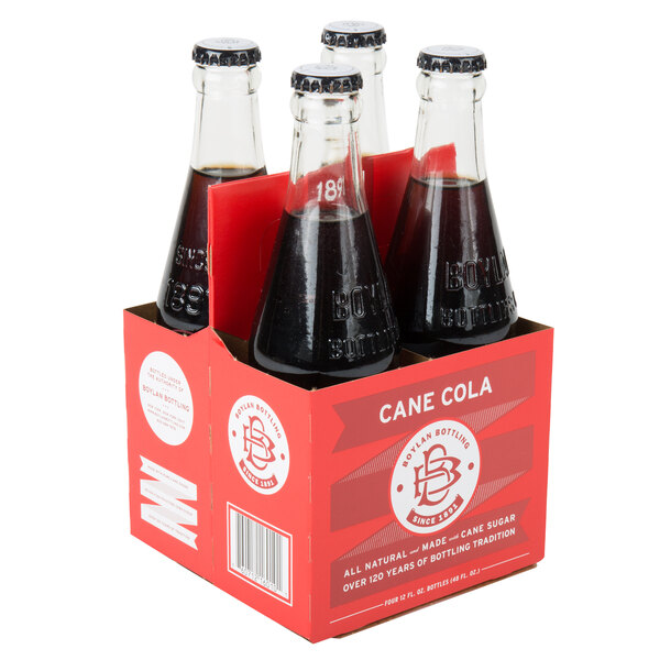 Boylan Bottling Co. Cane Cola 12 fl. oz. 4-Pack - 6/Case