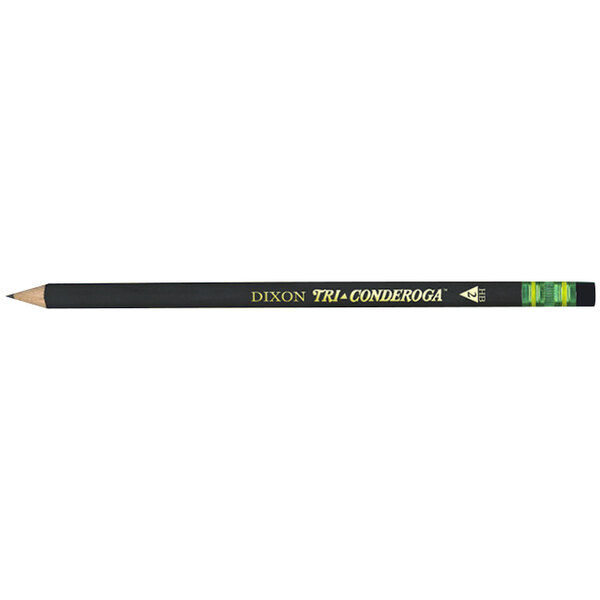 Dixon Ticonderoga 22500 Woodcase Triangular Black Barrel HB Lead #2 ...