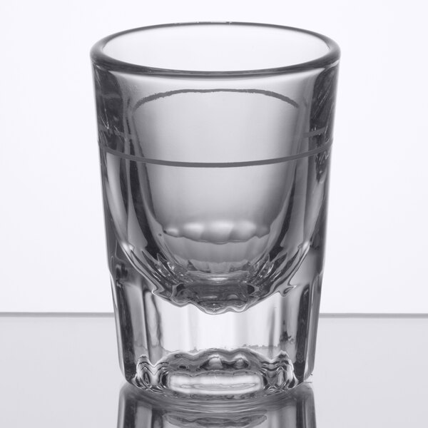 Libbey 5126/S0711 2 oz. Fluted Shot Glass with .875 oz. Pour Line - 12/Case