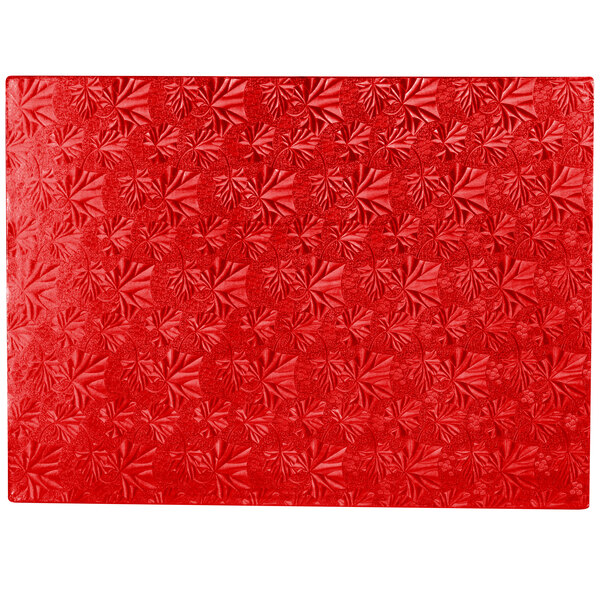 Enjay 1/2-13341834RED12 18 3/4" x 13 3/4" Fold-Under 1/2" Thick Half ...