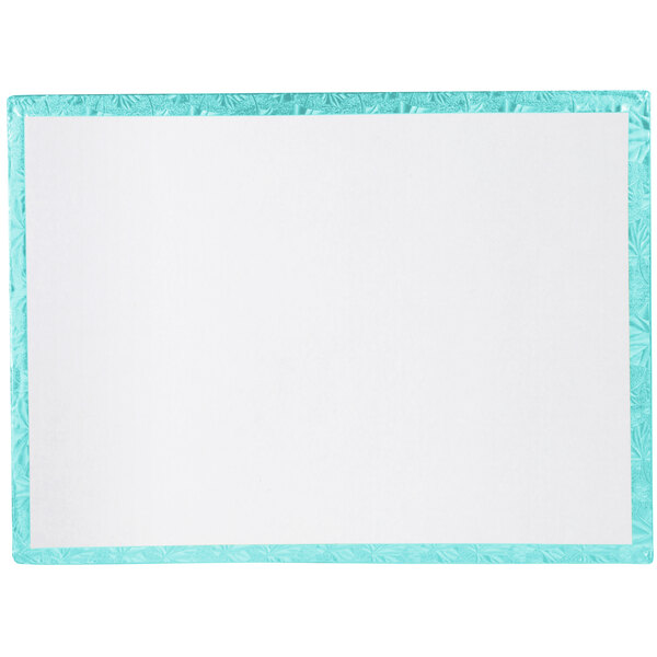 Enjay 1/2-13341834BLUE12 18 3/4" x 13 3/4" Fold-Under 1/2" Thick Half ...
