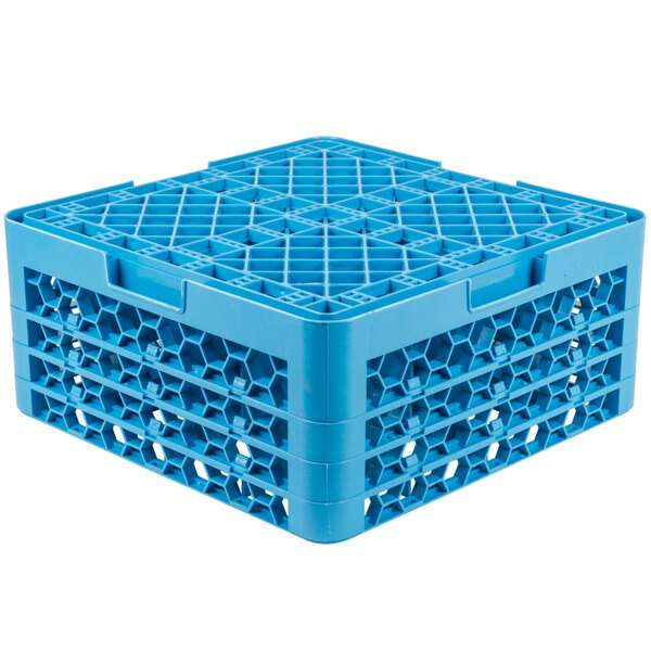 Carlisle RG16-314 OptiClean 16 Compartment Glass Rack with 3 Extenders