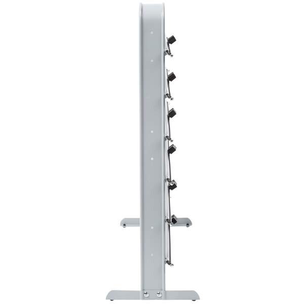 Bulman T624-27 27" Horizontal Gray 6 Roll Paper Cutter Rack