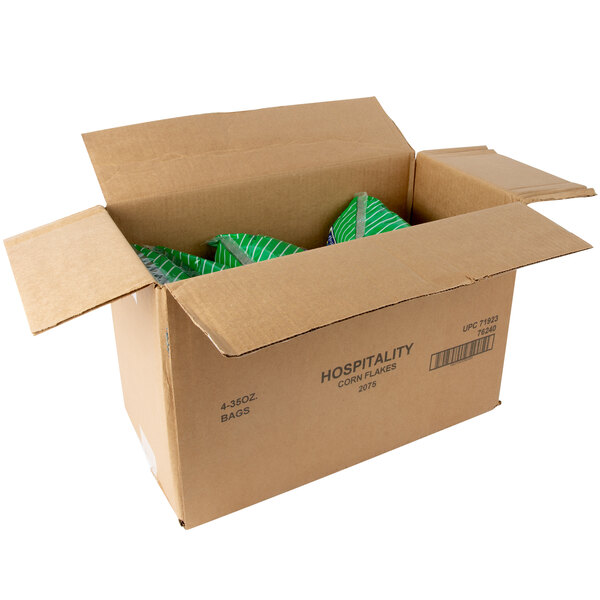 35 oz. Bag Corn Flakes Cereal - 4/Case