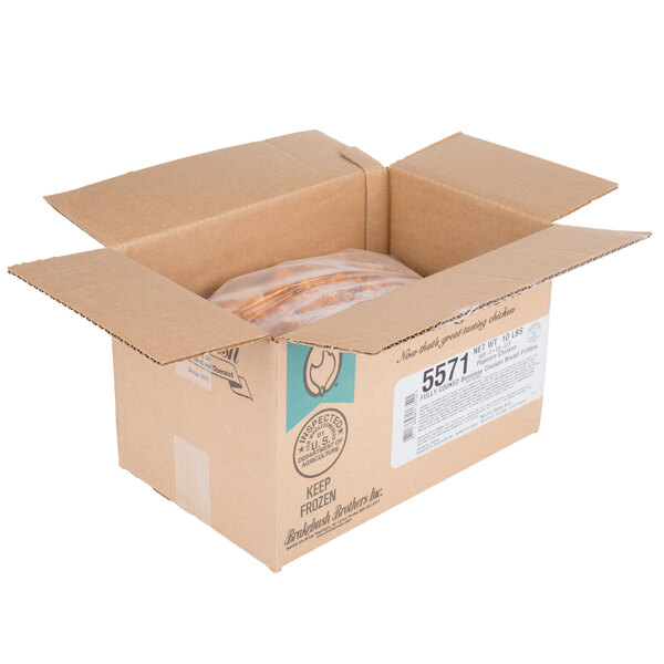Brakebush Popcorn Chicken - Frozen Fully Cooked 5 lb. Bags (2/Case)