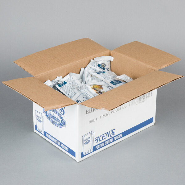 Ken's Foods 1.5 oz. Blue Cheese Dressing Packet - 60/Case