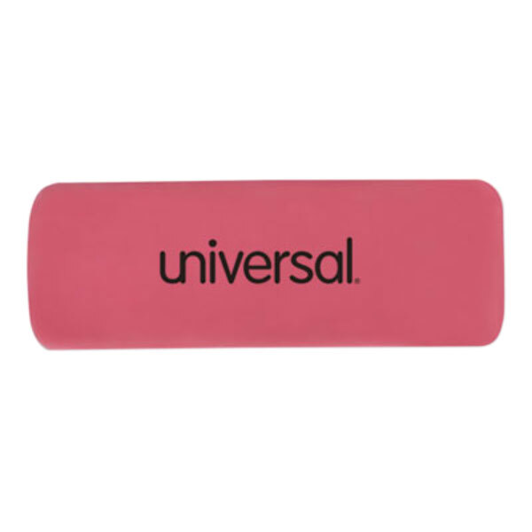 Universal UNV55120 Pink Bevel Block Eraser - 20/Pack