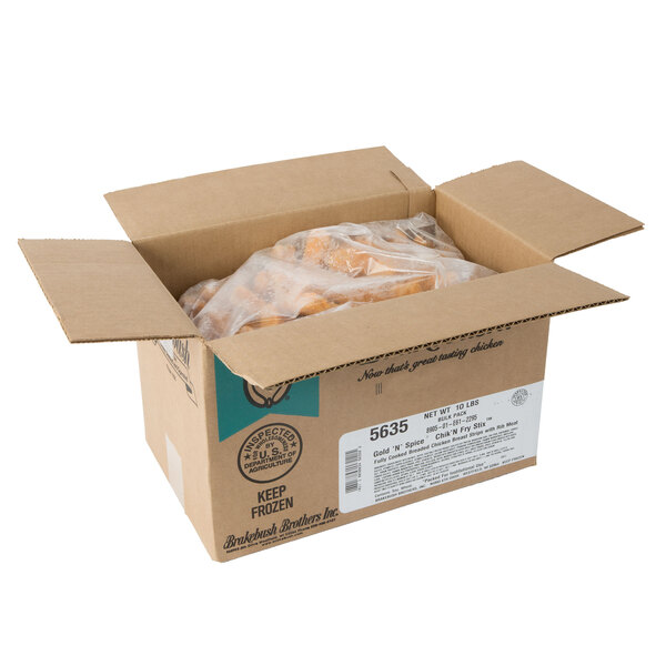 Brakebush Gold'N'Spice Chik'N Fry Stix Fully Cooked Breaded Chicken ...