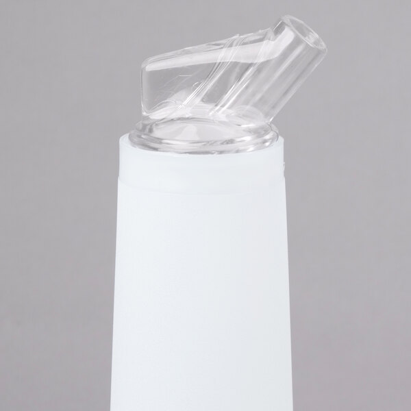 Carlisle PS801B00 Store 'N Pour 1 Gallon White Container with Colored ...