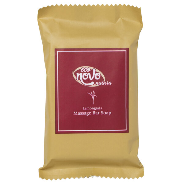Noble Eco Novo Natura 1.94 oz. Wrapped Glycerin Hotel and Motel Massage Body Soap Bar - 200/Case