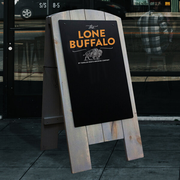 H. Risch, Inc. 22" x 41" Street Talker Sign Board with Customizable ...