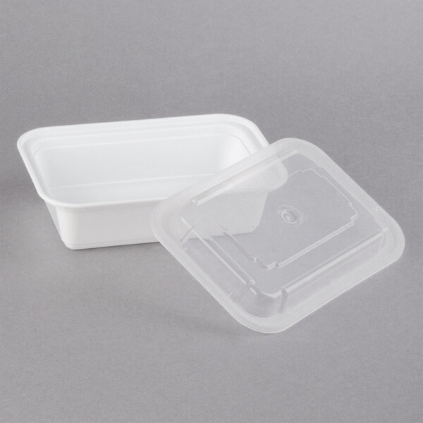 Pactiv Newspring NC838 24 oz. White 5" x 7 1/4" x 2" VERSAtainer ...