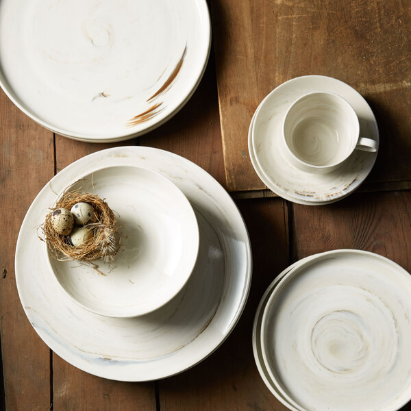 Luzerne Marble by Oneida 1880 Hospitality L6200000139C 9" Porcelain ...