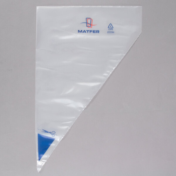 Matfer Bourgeat 165015 12" Standard Disposable Pastry Bags - 100/Roll