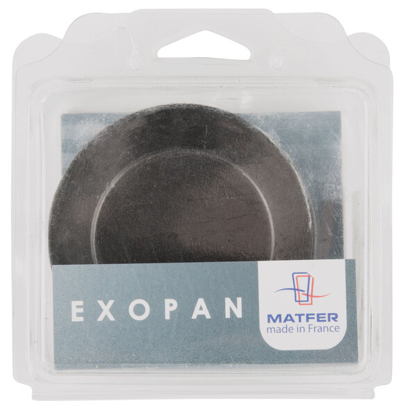 Matfer Bourgeat 332680 Exopan Steel 3 1/2" x 1/2" Plain-Edge Non-Stick ...