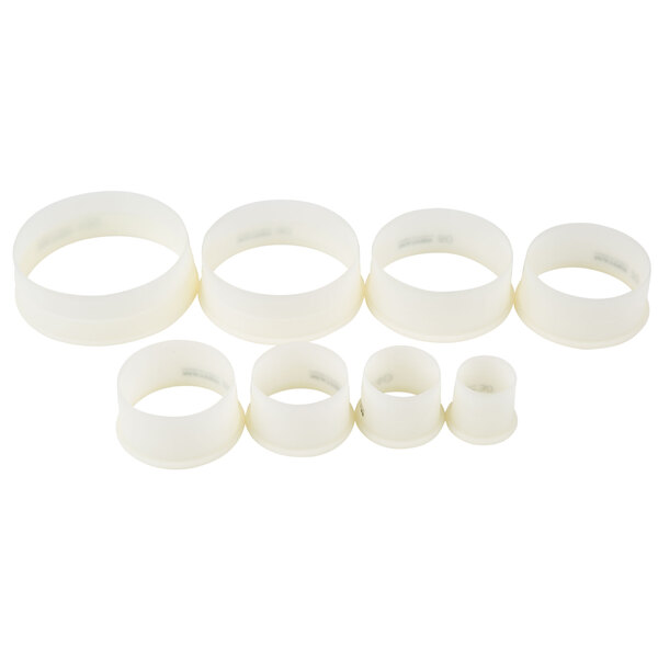 Matfer Bourgeat 150103 8-Piece Exoglass Round Non-Stick Plain Pastry ...