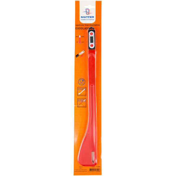 Matfer Bourgeat 113090 Exoglass 15" Spatula with Thermometer