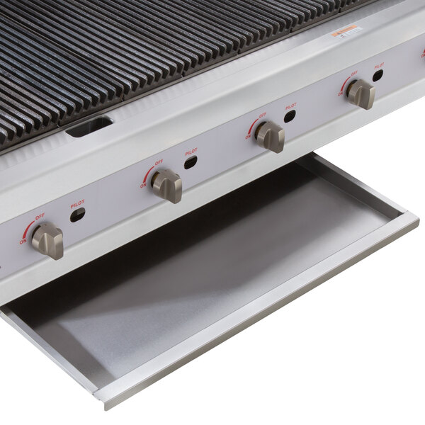 Cooking Performance Group CL-CPG-72-NL 72" Gas Lava Briquette Charbroiler - 240,000 BTU