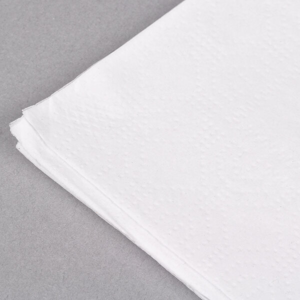 Hoffmaster 03000 17" x 17" 3-Ply Premium White Dinner Napkin - 2000/Case