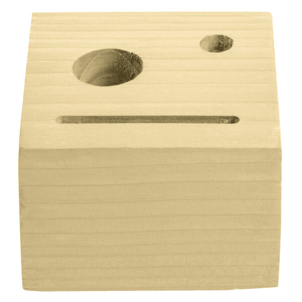 Menu Solutions WDBLOCK-CHECK 3 1/2" x 3 1/2" x 2 1/2" Customizable ...