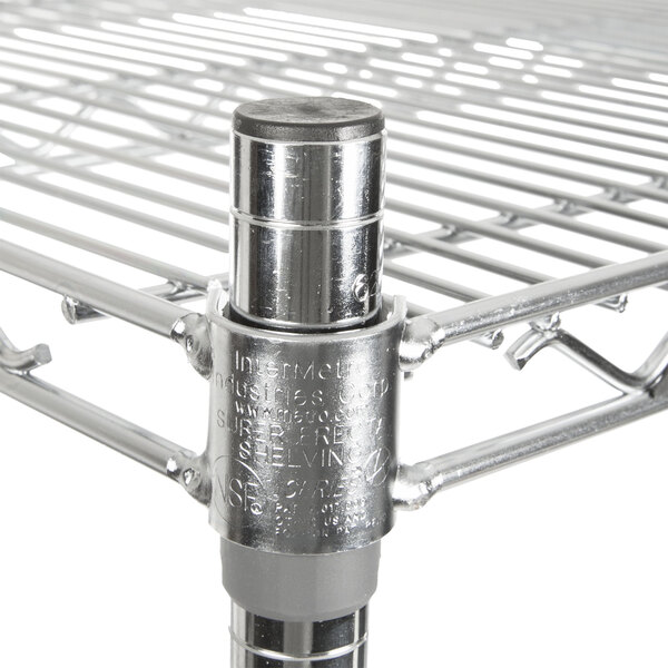 Metro A466EC Super Adjustable Chrome 4 Tier Mobile Shelving Unit with ...