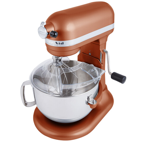 KitchenAid KP26M1XCE Pro 600 Series Copper Pearl 6 Qt. Bowl Lift ...