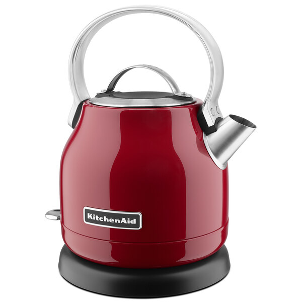 KitchenAid KEK1222ER 1.25 Liter Stainless Steel Empire Red Electric ...