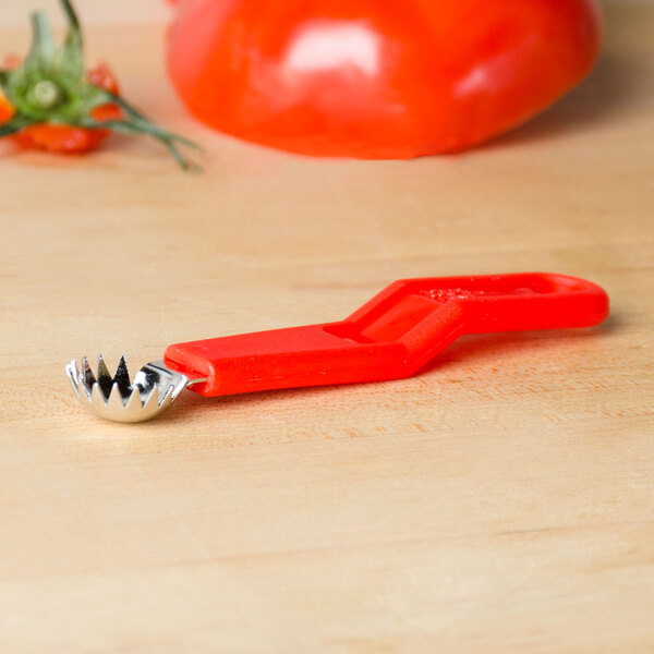 Prince Castle 950-1 Core-It Tomato Corer with Red Plastic Handle