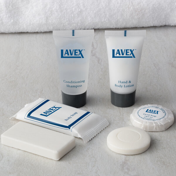 Lavex 0.4 oz. Hotel and Motel Round Wrapped Face Soap - 1000/Case