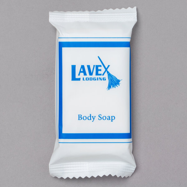 Lavex 0.8 oz. Hotel and Motel Wrapped Body Soap - 500/Case