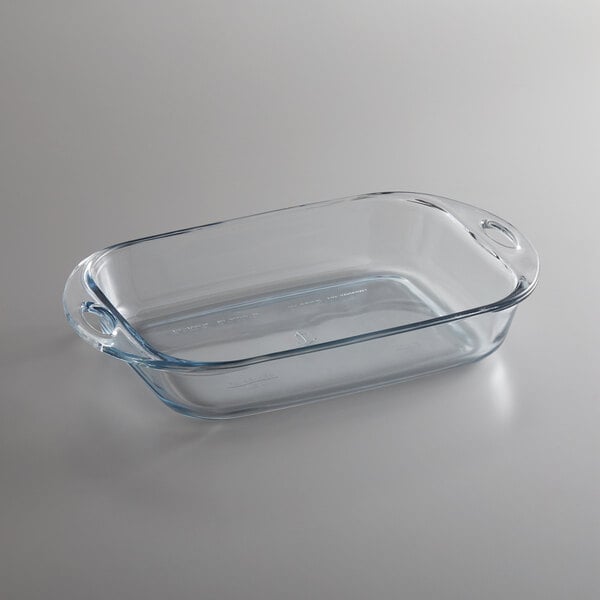 Anchor Hocking Oven Basics 3 Qt. Clear Glass Baking Dish 81989AHG17 - 2 ...
