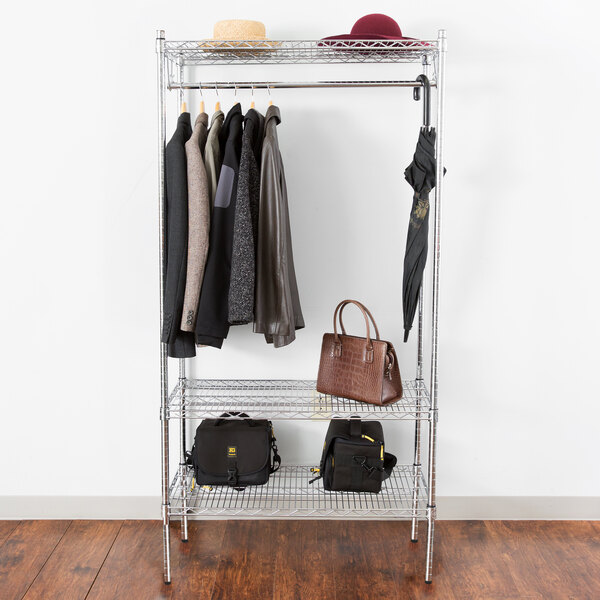 Regency 18" x 36" x 74" Chrome Garment Rack
