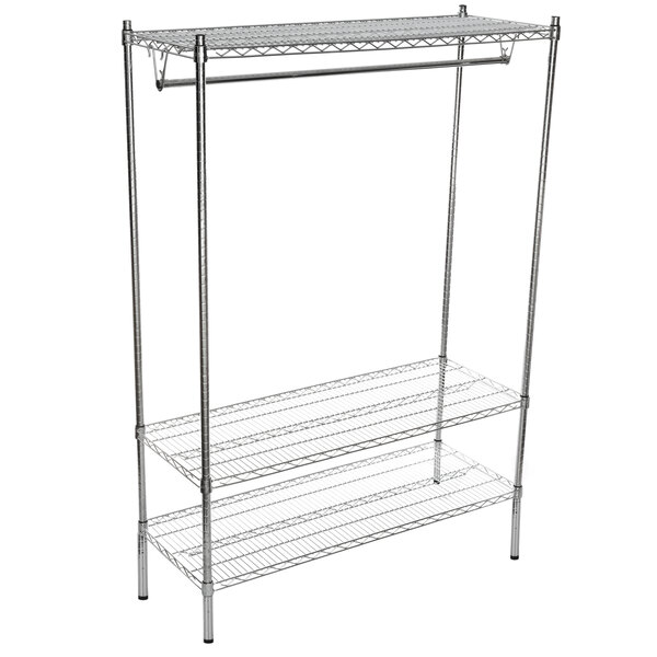 Regency 18" x 48" x 74" Chrome Garment Rack