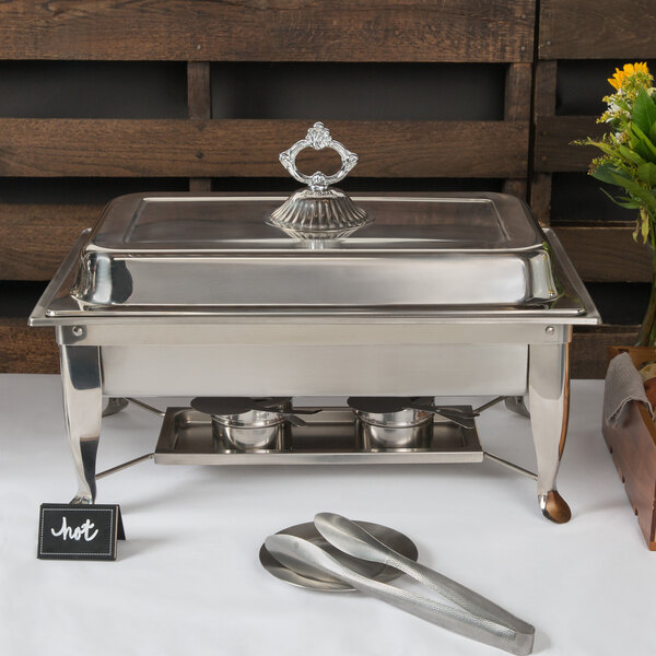 Choice 8 Qt. Full Size Folding Chafer with Classic Cover