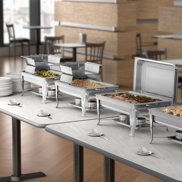 Choice 8 Qt. Full Size Folding Chafer with Classic Cover