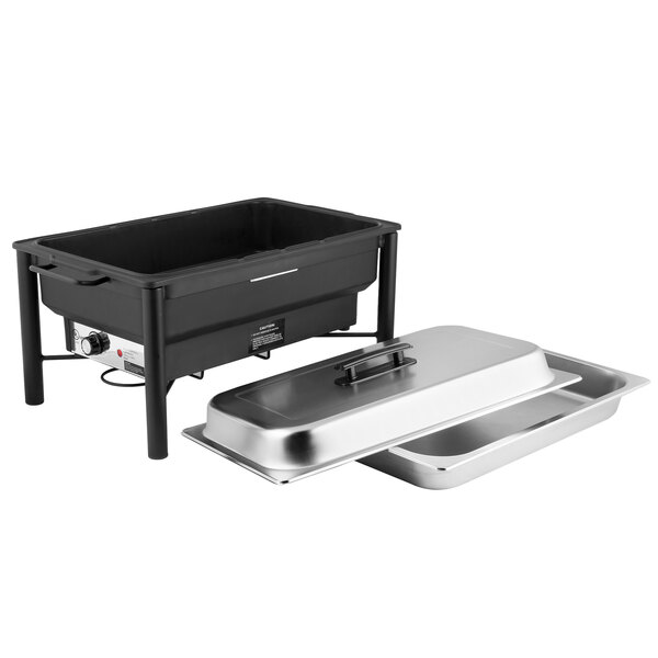 Acopa 8 Qt. Wrought Iron Pillar Electric Chafer with Stainless Steel ...