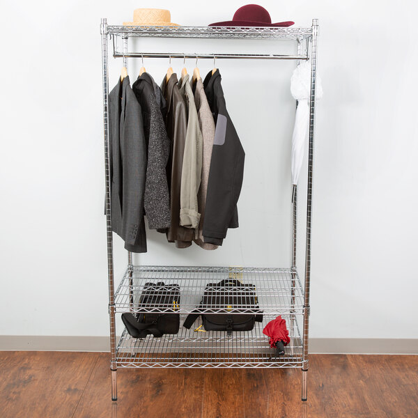 Regency 24" x 36" x 74" Chrome Garment Rack