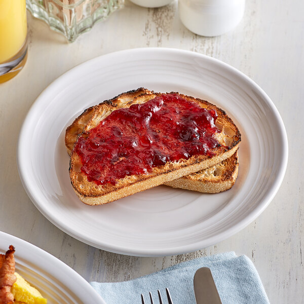 Tuxton CWA-074 Concentrix 7 1/2" White China Plate - 24/Case